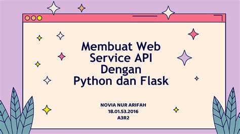 Implementasi Pembuatan Web Service Api Dengan Python Dan Flask