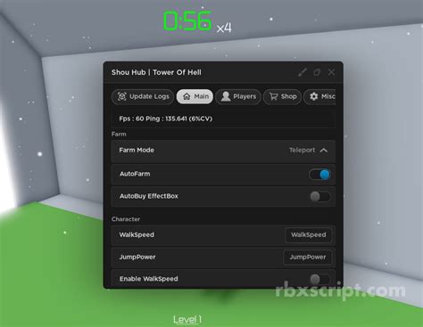 Tower Of Hell Auto Farm Esp Auto Buy Scripts Rbxscript