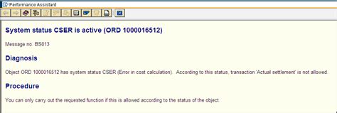 Solved Error In Cost Calculation SAP Community