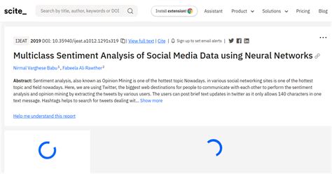 Multiclass Sentiment Analysis Of Social Media Data Using Neural Networks