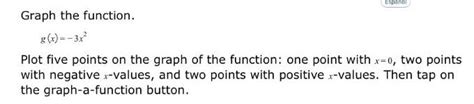 Answered Graph The Function Gx 3x² Plot Five Points On The Graph Kunduz