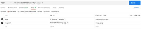 Postman에서 File과 Json Body 한번에 Post 요청하는 방법