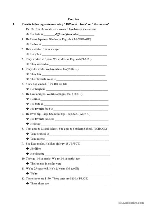 Equal Comparison Français Fle Fiches Pedagogiques Pdf And Doc