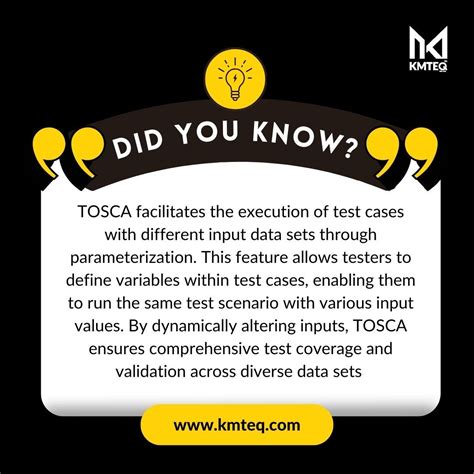 Kmteq On Linkedin Tosca Tosca Kmteq Tosca Testautomation Parameterization Datasets…