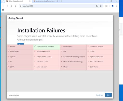 jenkins offline and plugins installation failed issue in windows 10 stack overflow