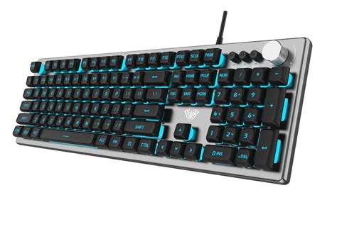 Aula 2028 Usb Membrane Keyboard Black Grey Vishal Peripherals