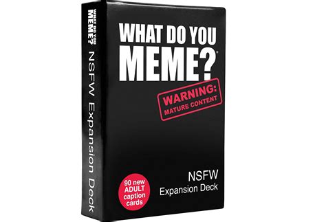 Spilbraet What Do You Meme Nsfw Expansion Deck En Board Games