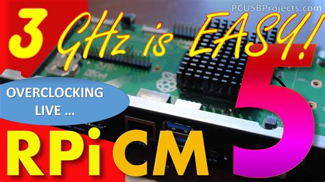 Raspberry Pi Compute Module 5 Overclocking At 3 Ghz Live