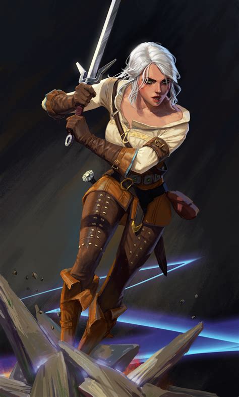 The Witcher Geralt And Ciri Fan Art Created By