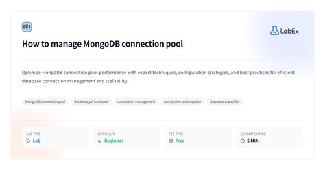 How To Manage Mongodb Connection Pool Labex