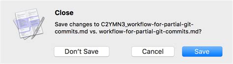 workflow for partial git commits
