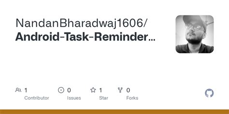 github nandanbharadwaj1606 android task reminder app