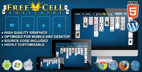 Freecell Solitaire Html5 Solitaire Game Codemarket