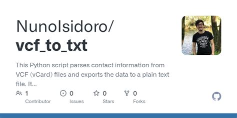 Github Nunoisidorovcftotxt This Python Script Parses Contact