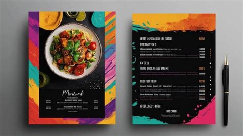 Premium Photo Elegant Restaurant Menu Presentation