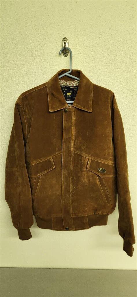 V Import Export Made In Italy Vintage Men S Suede Bom Gem