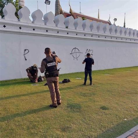 វិចិត្រករ ដៃឯកម្នាក់ត្រូវបានប៉ូលីសថៃចាប់ខ្លួន បន្ទាប់ពីបានគូរវាសថ្នាំ