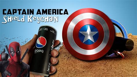 How To Make Captain America Shield Keychain Youtube