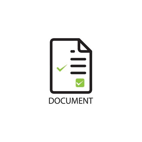 Document Icon With Check And Cross Symbol Vector Illustration Vector Art At Vecteezy