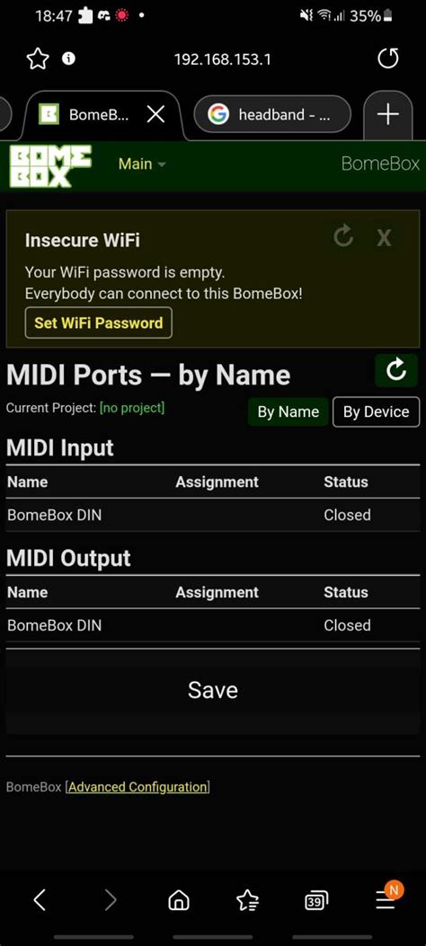 Midi Output Constantly Blinking Although No Preset Loaded Or Midi Input