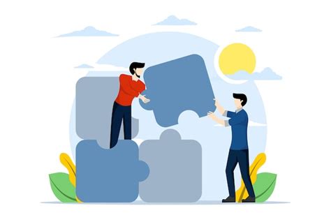 Premium Vector Vector Illustration Of Teamwork Collaboration Concept With Tiny People