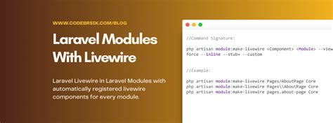 Use Laravel Modules With Livewire Registered Components