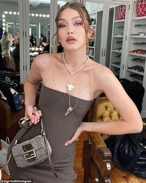 Gigi Hadid Wears Tight Vest And Bell Bottoms Before Sharing Selfies