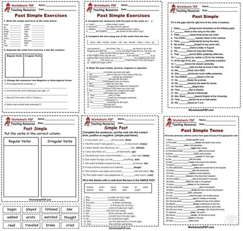 Worksheets Past Simple Простое прошедшее время Визуальный английский English ВКонтакте