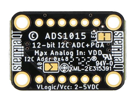 Ads1015 Adc 12 Bit 4 Kanal I2c Konverter Adafruit 1083 Botland