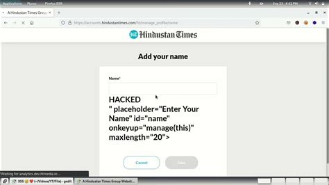 Html Injection With Profile Pagë Bugbounty Hunting Chhota Hacker