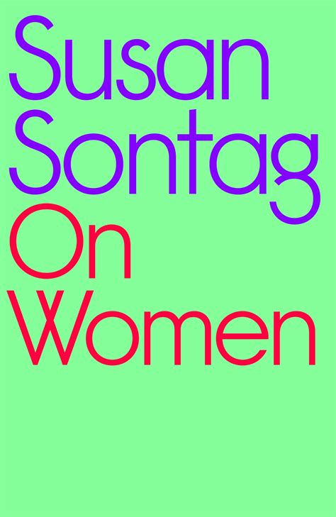 On Women By Susan Sontag Penguin Books Australia