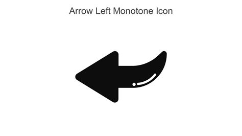 Arrow Left Monotone Icon In Powerpoint Pptx Png And Editable Eps Format PPT Example