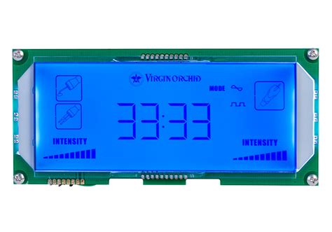 Custom Monochrome 7 Segment Blue Backlight Lcd Display Ht1621 Drive