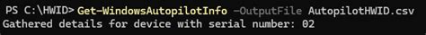 Windows Autopilot Hardware ID TheDXT