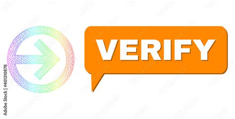 Verify And Direction Right Vector Rainbow Vibrant Mesh Direction Right