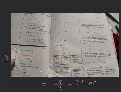 Begin Array L Text Area Of Purallelogram Abcd Text Arr