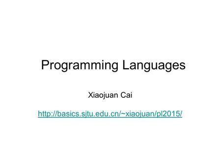 CSE341: Programming Languages Lecture 26 Course Victory Lap - ppt download
