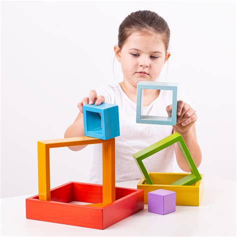 Wooden Stacking Squares Qt Toys And Games