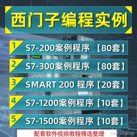 西门子plc案例程序s7 200smart 300 1200 1500博途编程实例工程西门子1200编程案例 百度网盘 Csdn博客