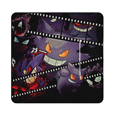 Gengar Picnic Mat Foldable Outdoor Beach Camping Blanket Zipper
