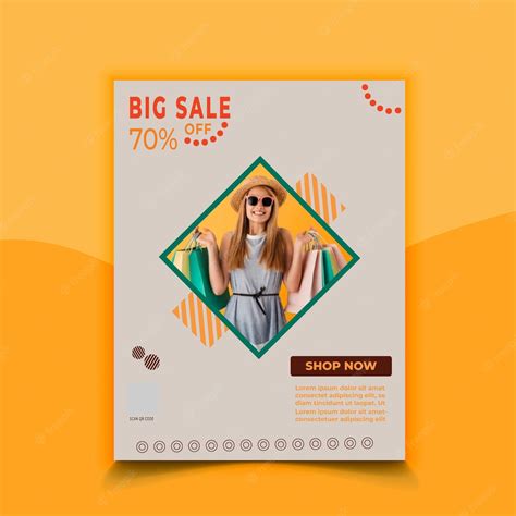 Premium Vector Big Sale Custom Editable Flyer Template Design
