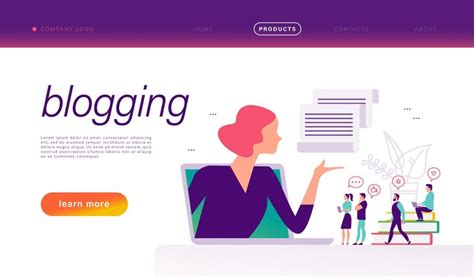 Premium Vector Blogging