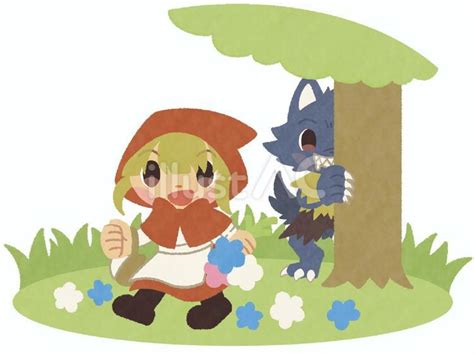 赤ずきんイラスト No 25694444｜無料イラスト・フリー素材なら「イラストac」