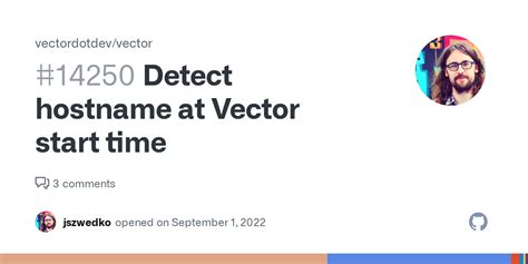 detect hostname at vector start time · issue 14250 · vectordotdev vector · github