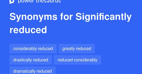 Significantly Reduced Synonyms 187 Similar Words And Phrases