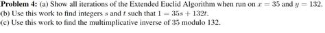 Solved Problem 4 A Show All Iterations Of The Extended