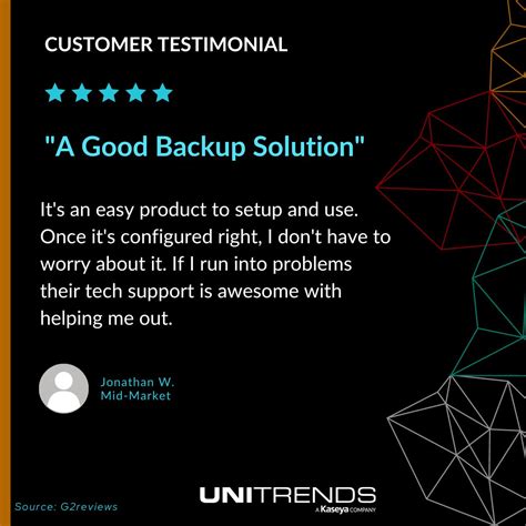 Unitrends On Linkedin Testimonial Backup