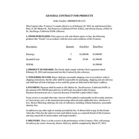 13 Free Business Contract Templates Pdf Word Doc Formats