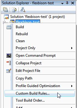 Using Flex And Bison In MSVC