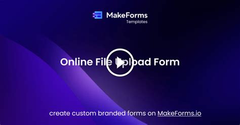 Online File Upload Form